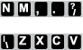 A ‘negative’ key is any key on the bottom