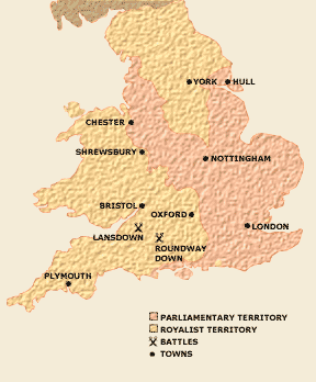 English Civil War Map